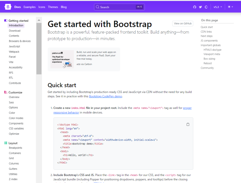 Bootstrapの導入方法（読み込み）をわかりやすく3分で解説 | ビズドットオンライン