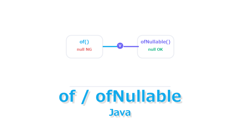 【Java】Optional.of()とofNullable()の違いとは？初心者向けに1からわかりやすく解説 | ビズドットオンライン